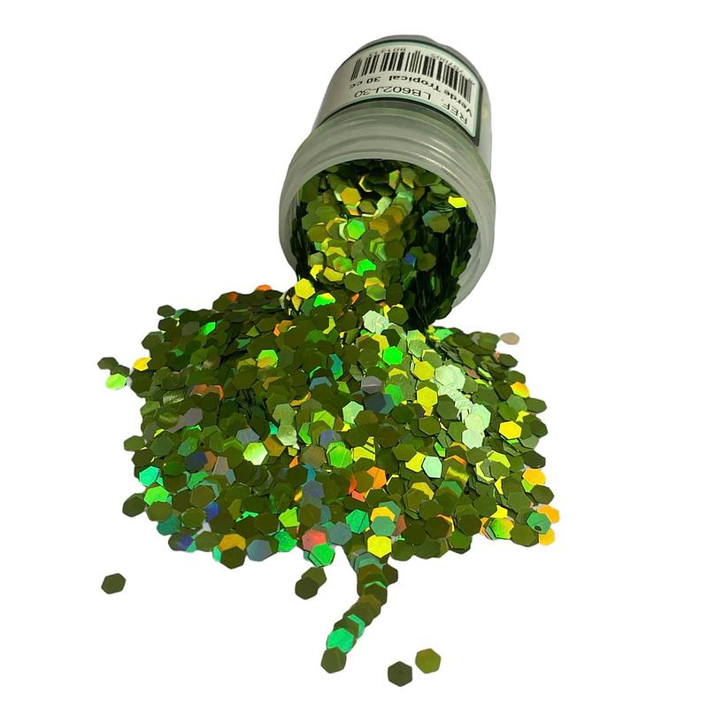 Escarcha Lazer Jumbo Verde Tropical Escarcha Lazer Jumbo Verde Tropical